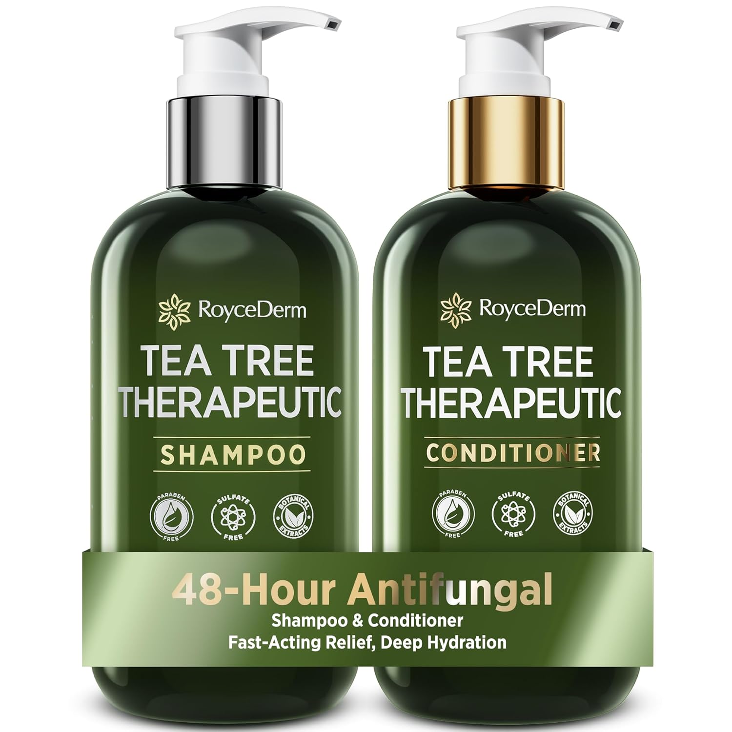 Amazon.com : Roycederm Tea Tree Antifungal Shampoo and Conditioner ...