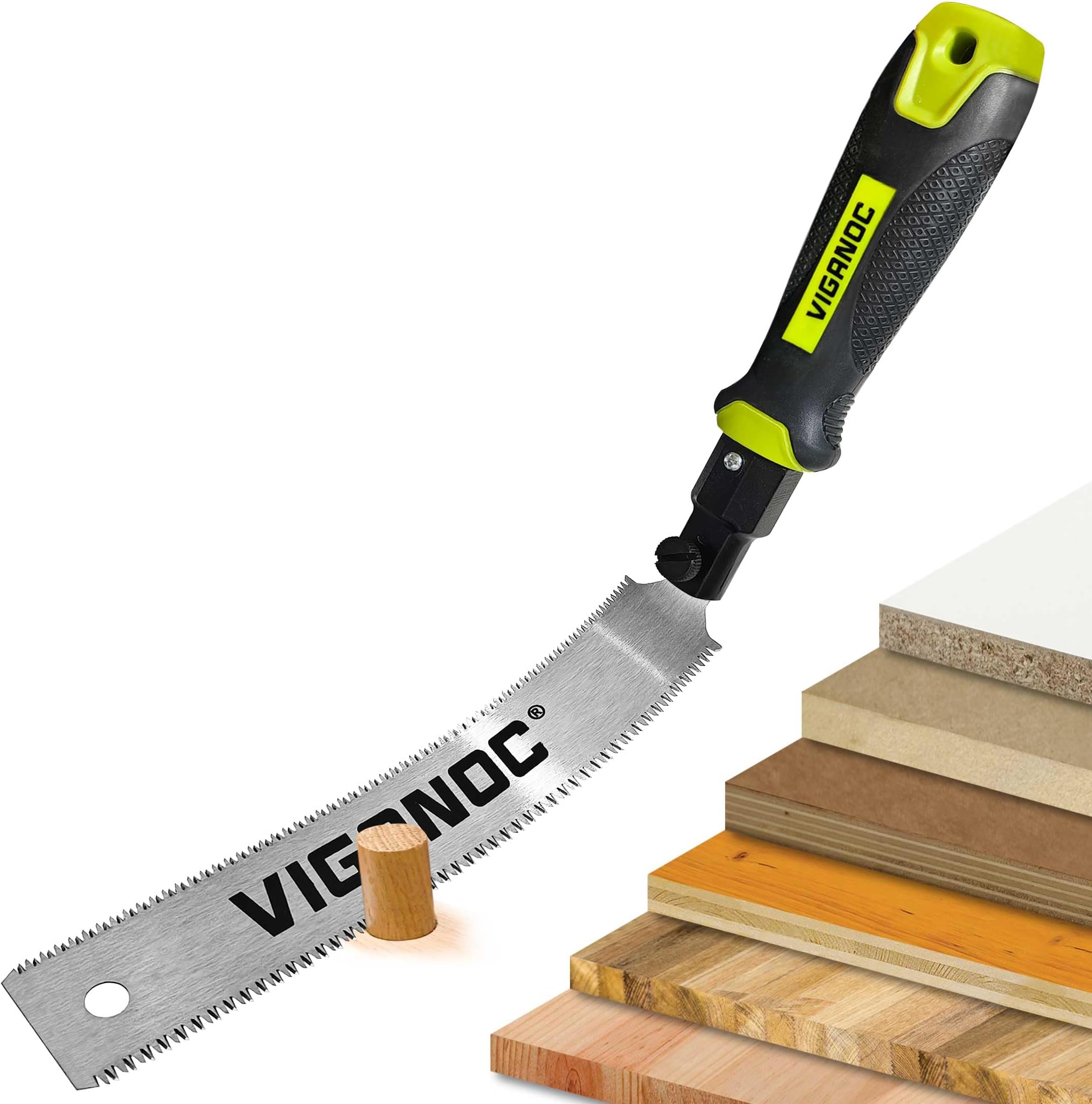 Presch Fine Tooth Saw 250mm - Cranked Dovetail Saw with Reversible ...