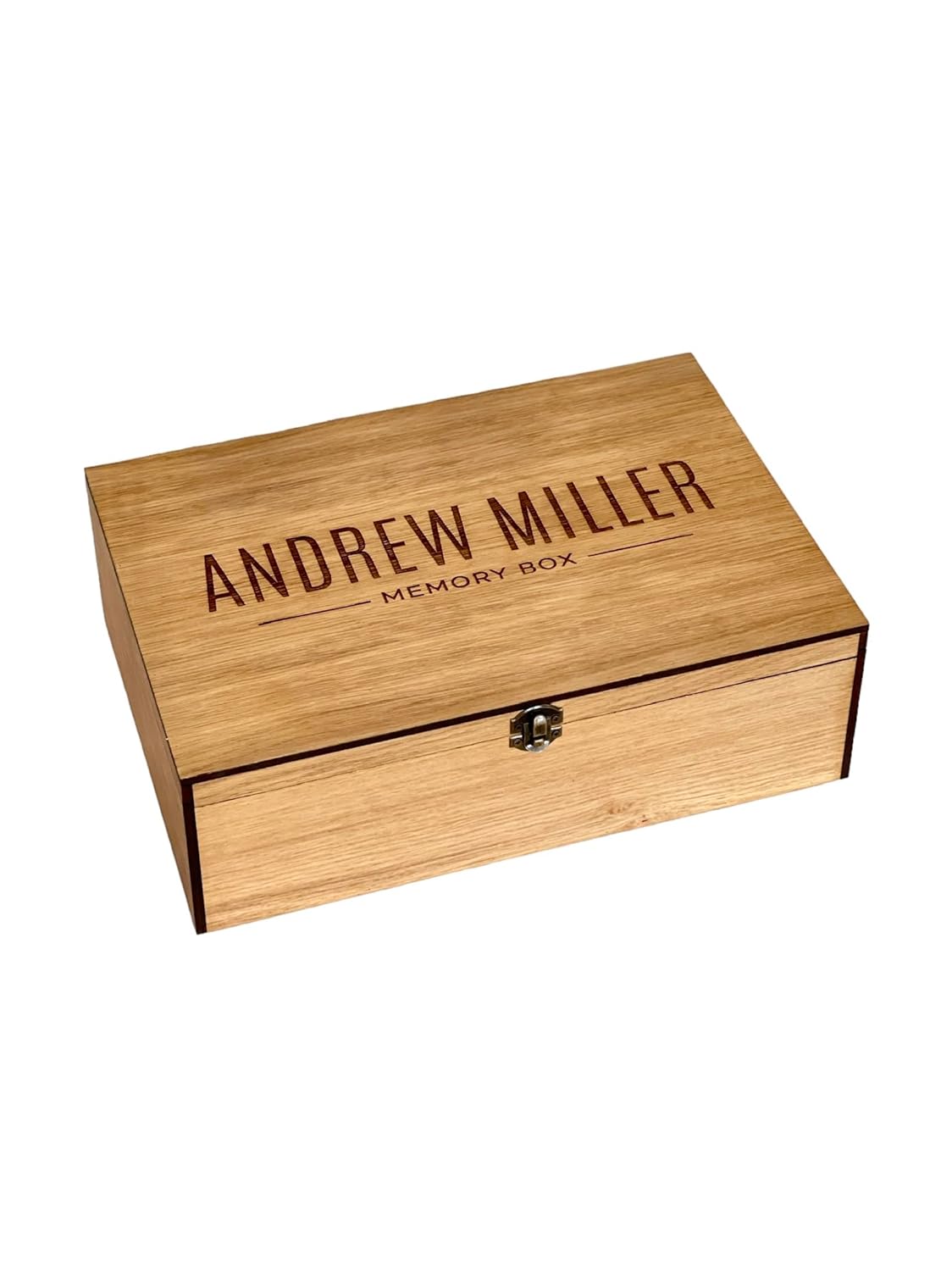Amazon.com: Personalized wooden name box for memories, keepsake ...