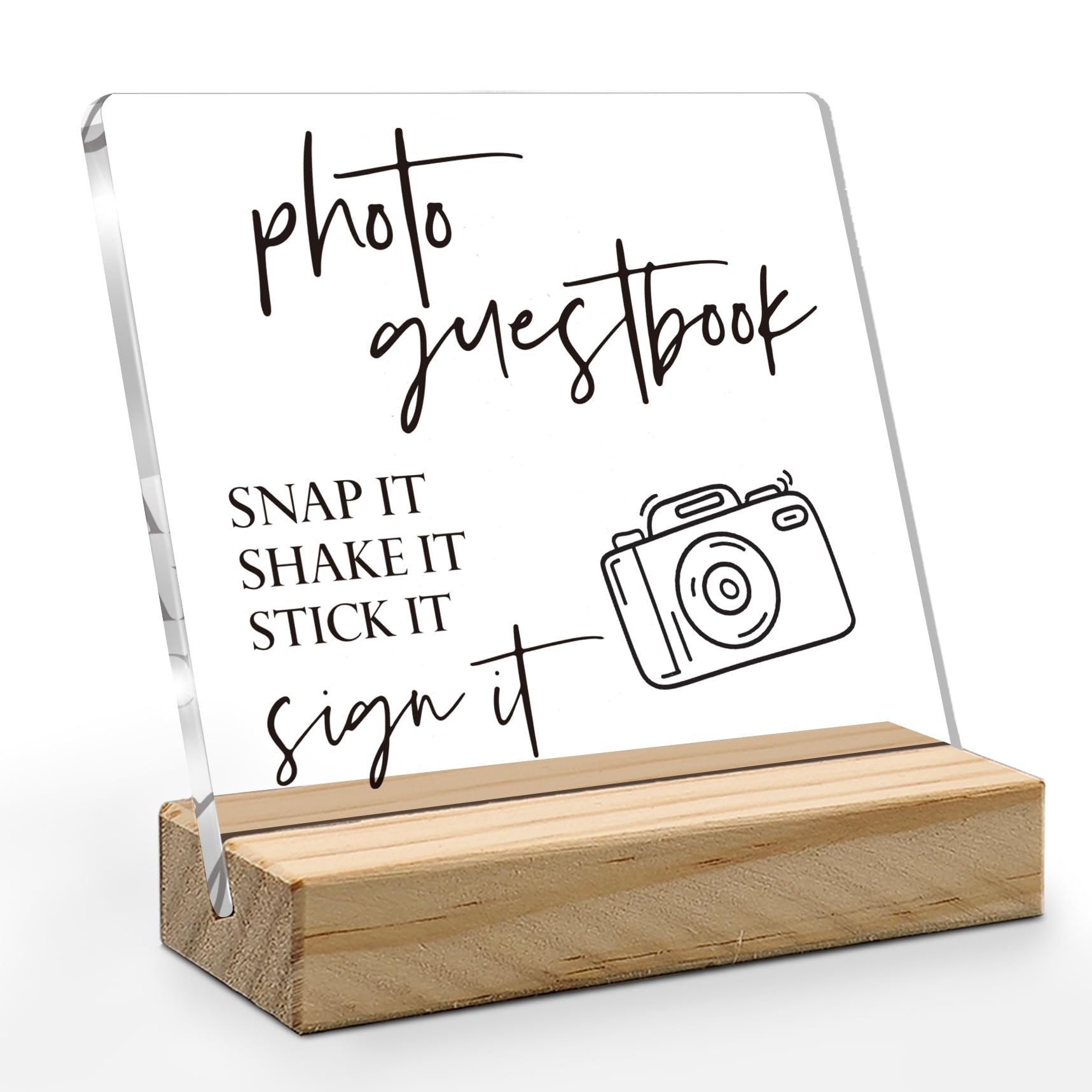 Snapklik.com : ANIANG Photo Guest Book Sign, Wedding Decor, Acrylic ...