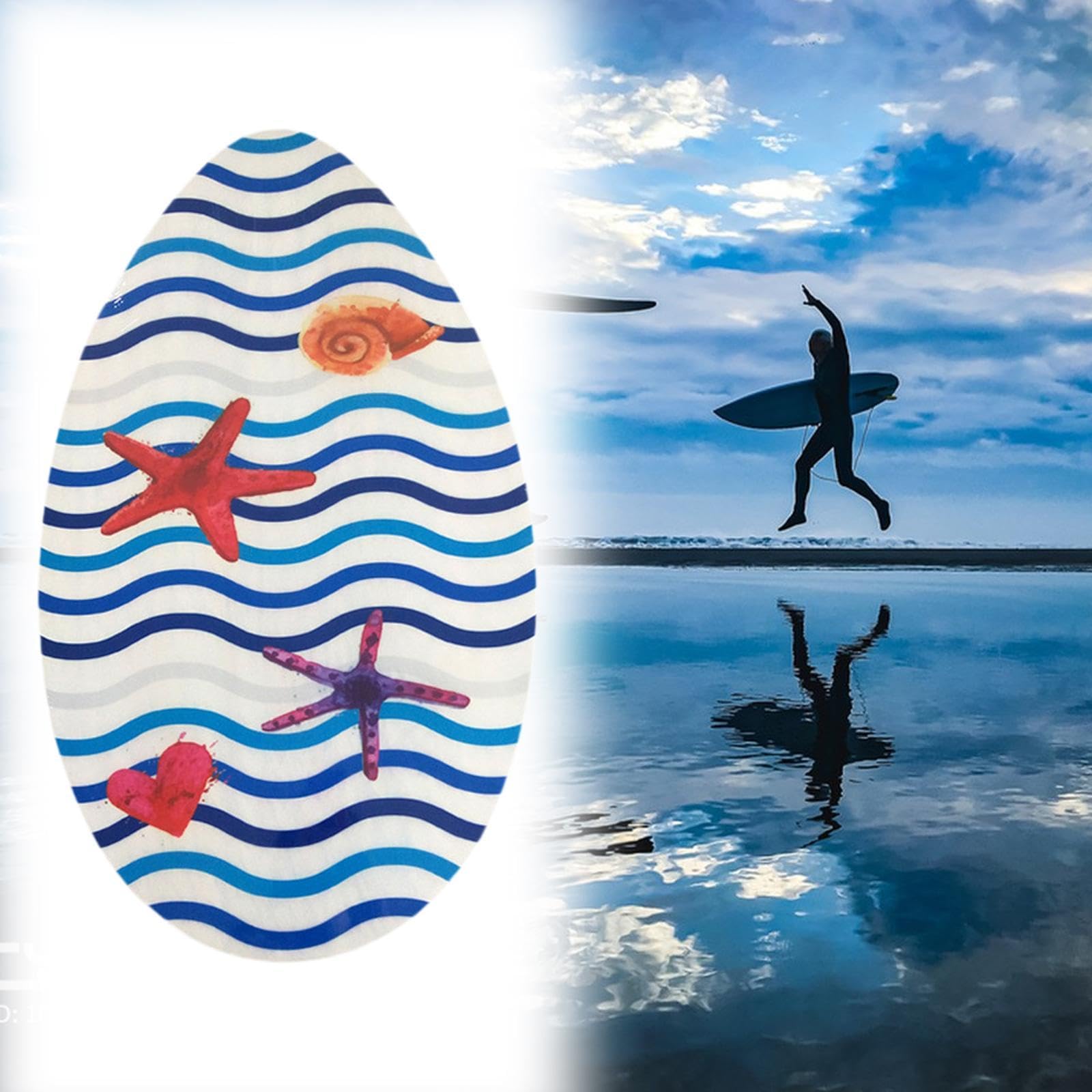 Wooden Skim Board 76cm For Beginners Beach Sand Surfing Rockible Wooden ...
