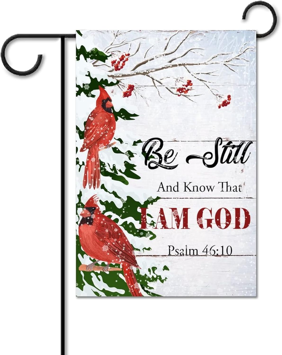 Amazon.com : Rustic Scripture Garden Flag Be still And Know That I Am ...