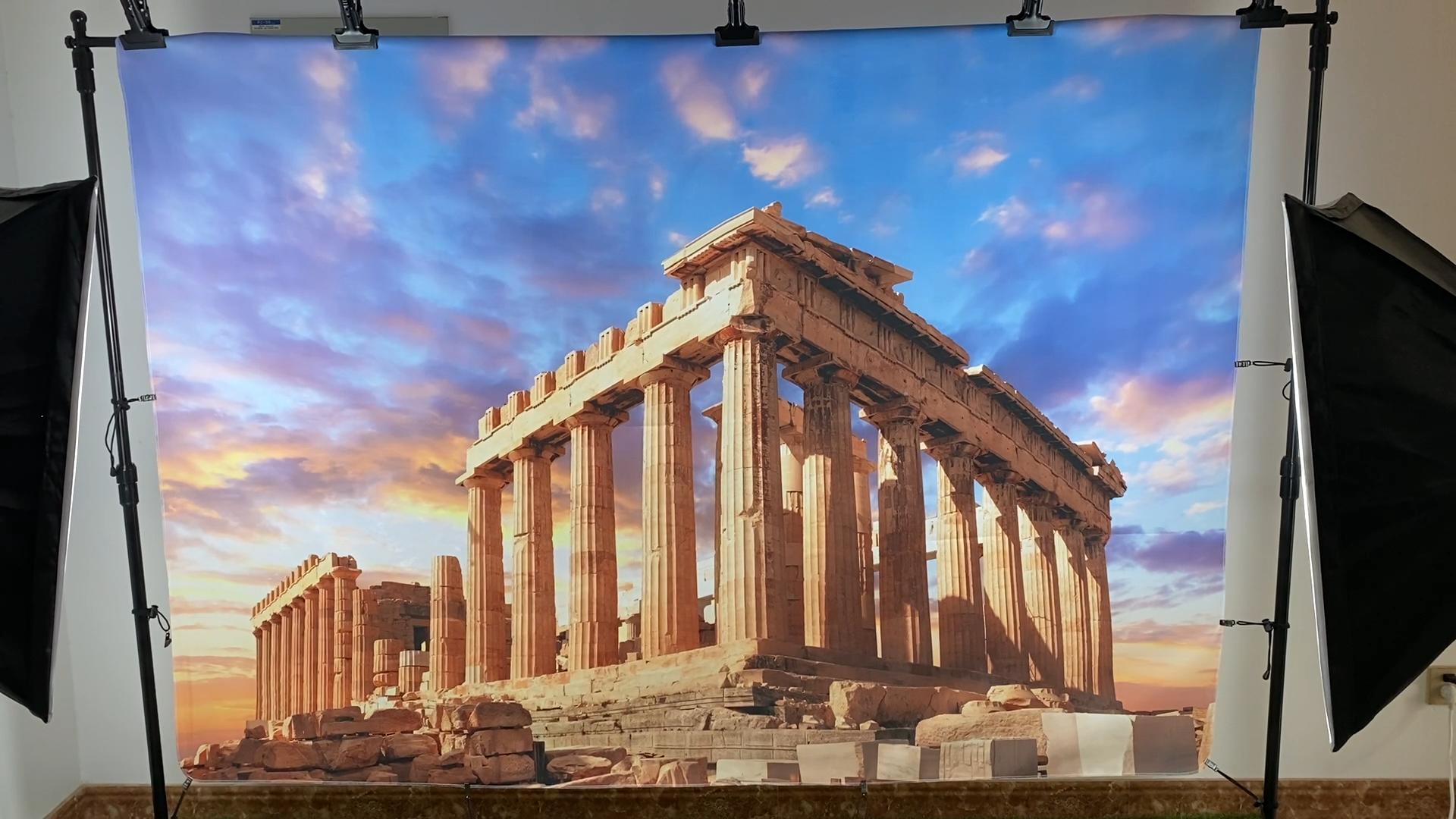Parthenon Temple Photo Background BELECO 8x6ft Greek Temple Photography ...