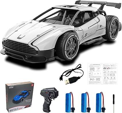 Amazon.com: LEOSO Mini Drift RC Car - 1/24 Scale RC Drifting Car with 3 ...