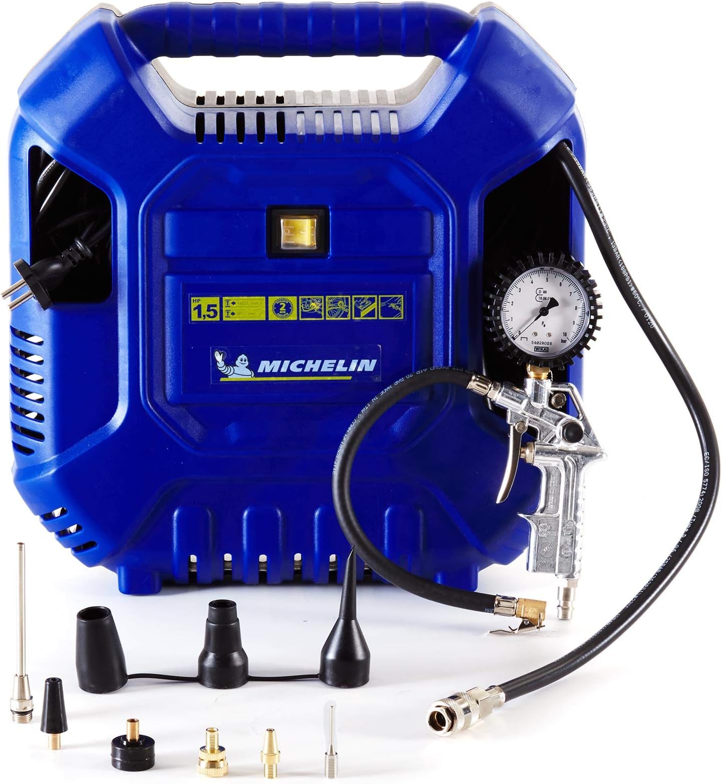 Michelin Compresseur à Air Portable MB1, Compresseur à Air sans Huile ...