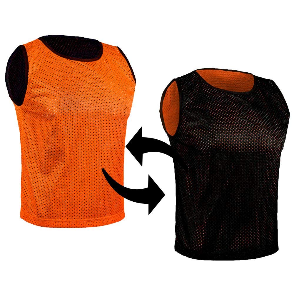 SPORTSBIBS Football Bibs, Double-Sided Marker T-Shirts, Mesh Jersey ...