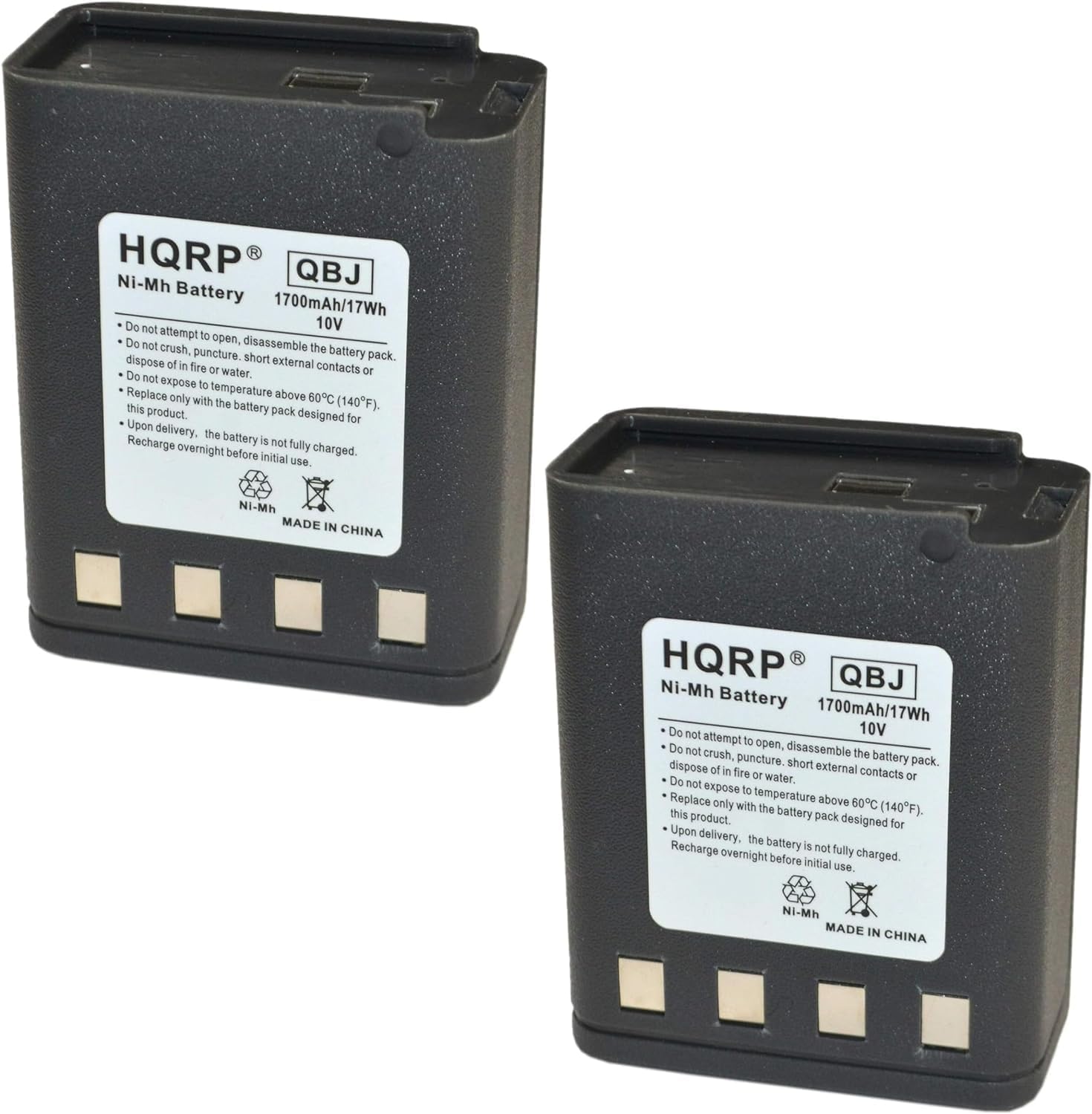 Amazon.com: HQRP 2-Pack 1700mAh Battery Compatible with Motorola Radius ...