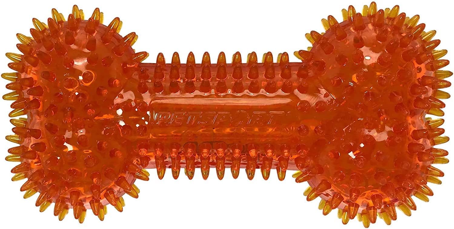 Snapklik.com : PetSport 7.5" Gorilla Spiky Squeaker Bone Dog Toy