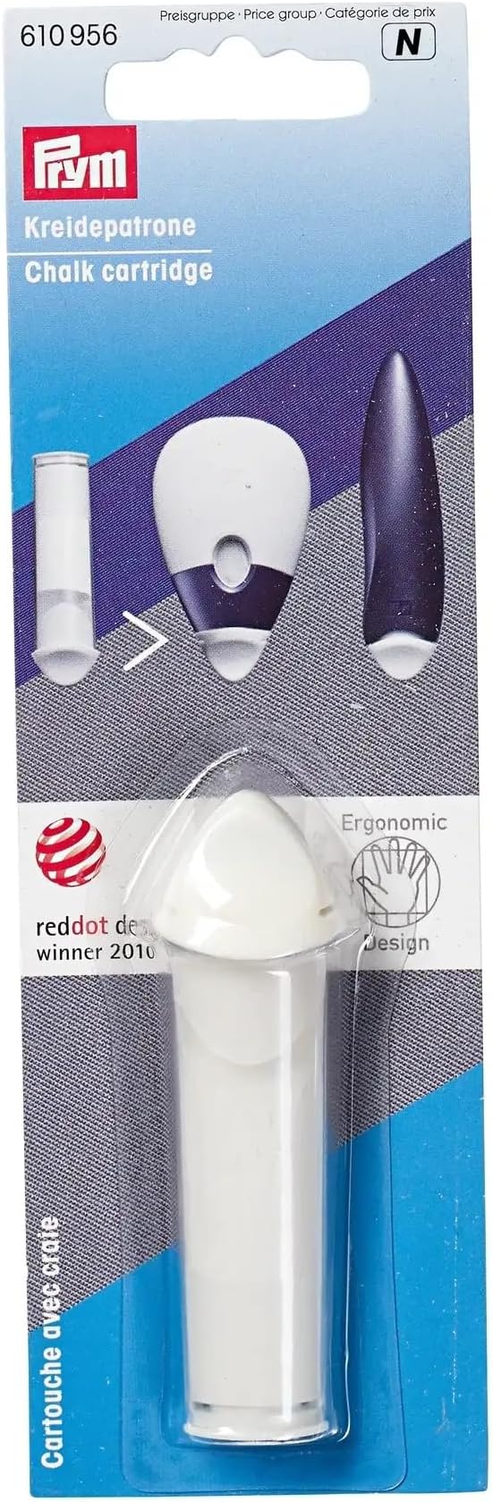 Prym Chalk Cartridge Ergonomic, White : Amazon.co.uk: Stationery ...