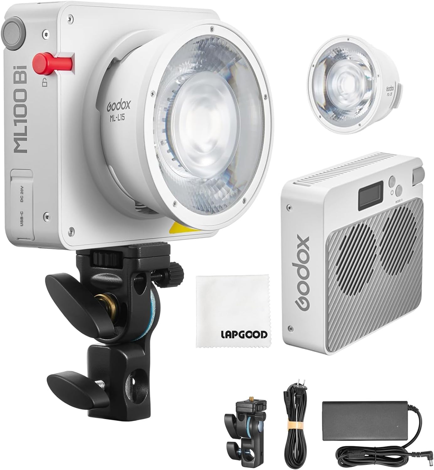 Amazon.com : GODOX ML100BI Handheld LED Photography Light - 120W LED ...