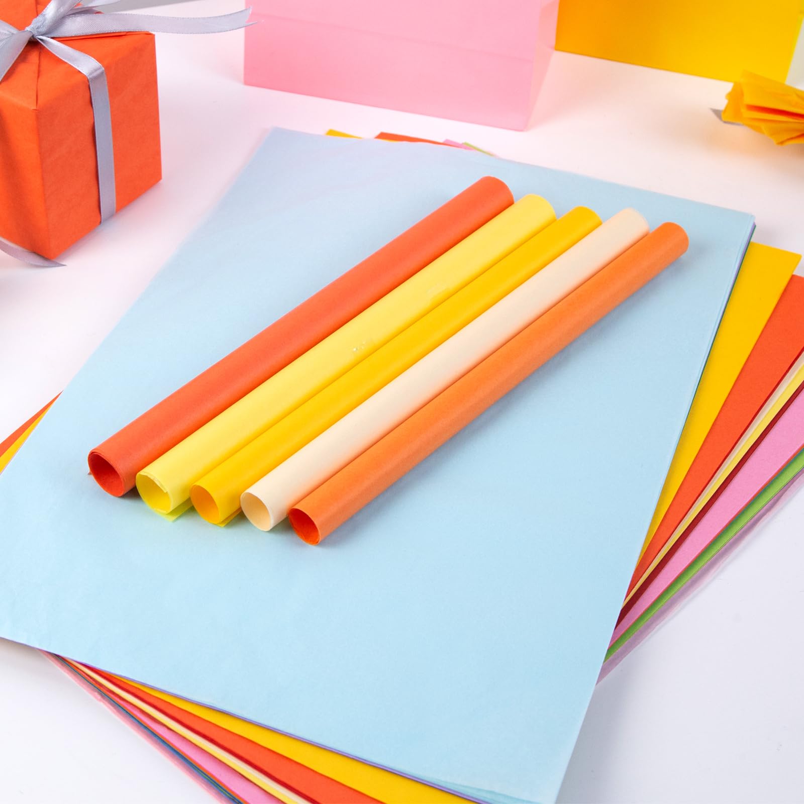 Snapklik.com : 360 Sheets Tissue Paper For Crafts, 115x8 Inches Gift ...