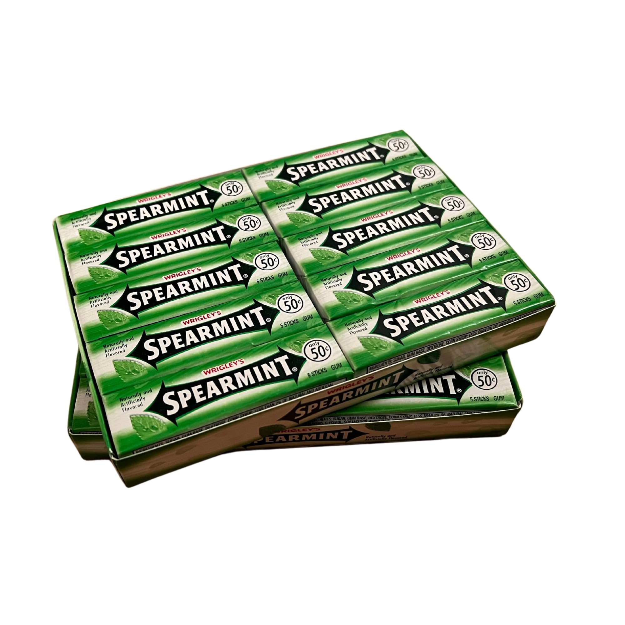 Wrigley's Spearmint (Kaugummi) 12,5g x 40 (500g) : Amazon.de ...
