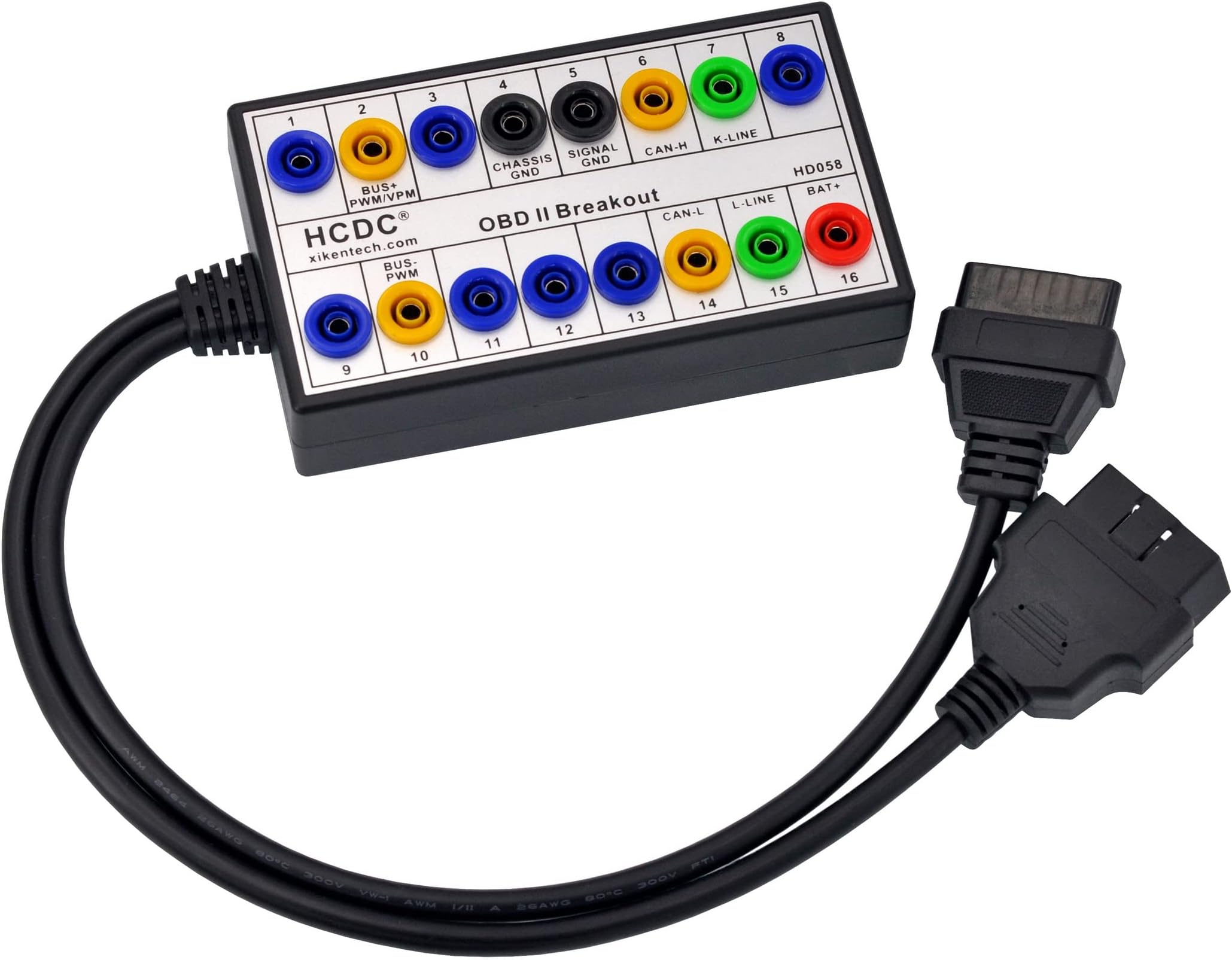 Amazon.com: OBD-II Breakout Diagnostic Box, OBD2 Pinout Tester Detector ...