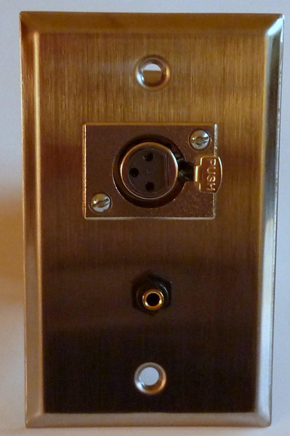 Amazon.com: Philmore Stainless Steel Wall Plate with (1) XLR 3-Pin ...