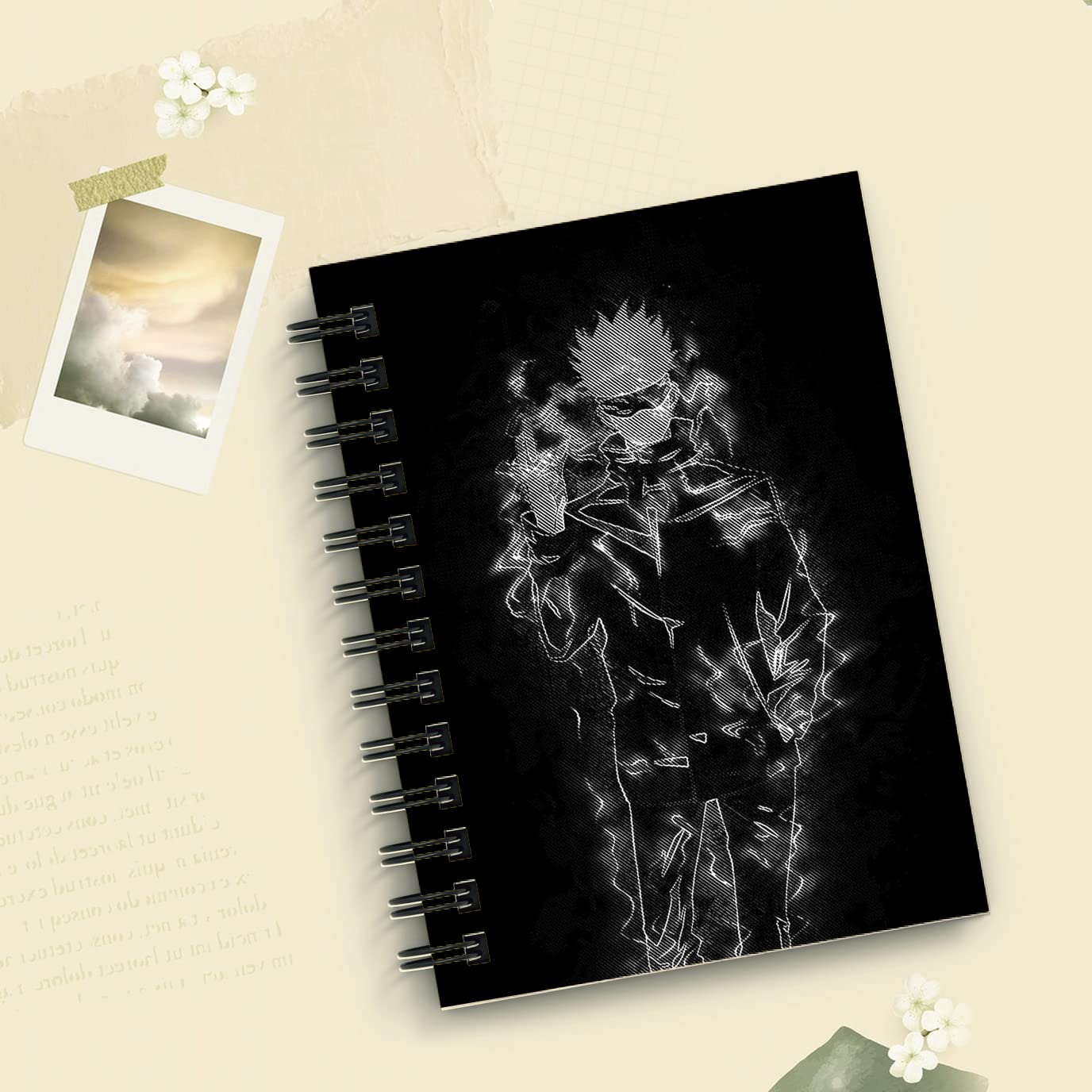 Amber Crafts Jujutsu Kaisen Gogo Black A5 6 x 9 Inch Spiral Notebook ...