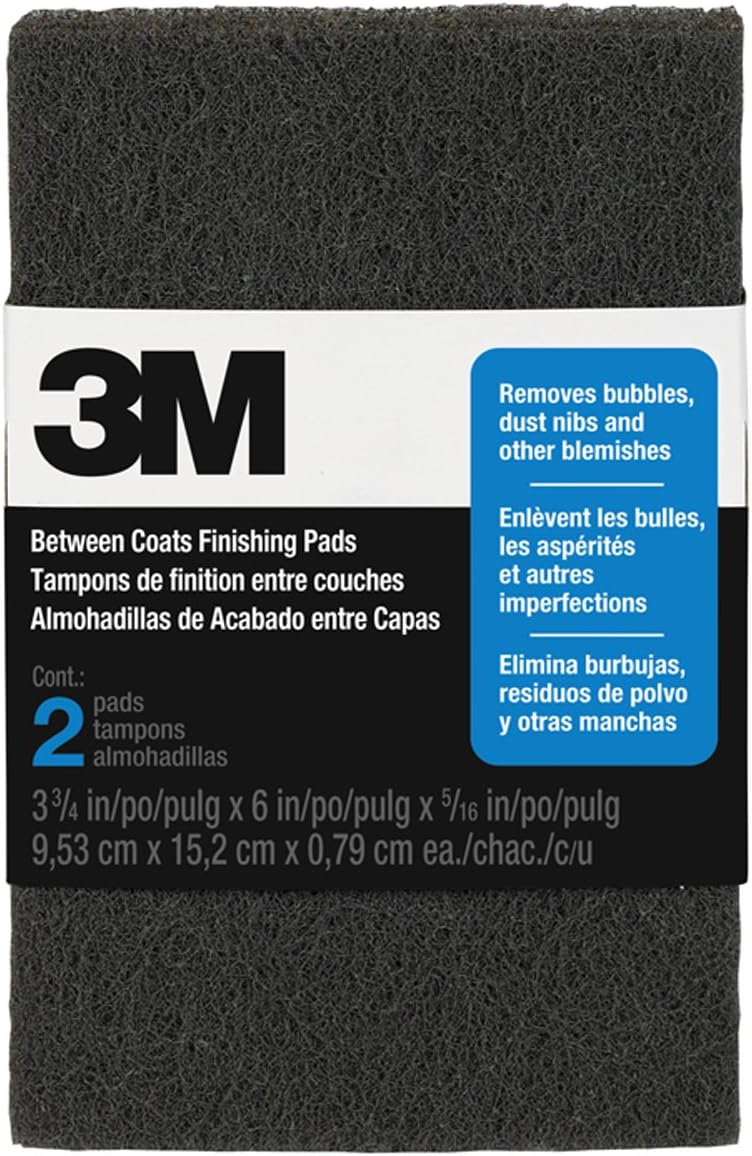 Amazon.com: 3M 10144NA 3-3/4 by 6 by 5/16-Inch Between Coats Finishing ...