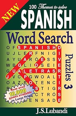 New Spanish Word Search Puzzles 3 (Spanish Edition): Lubandi, J S ...