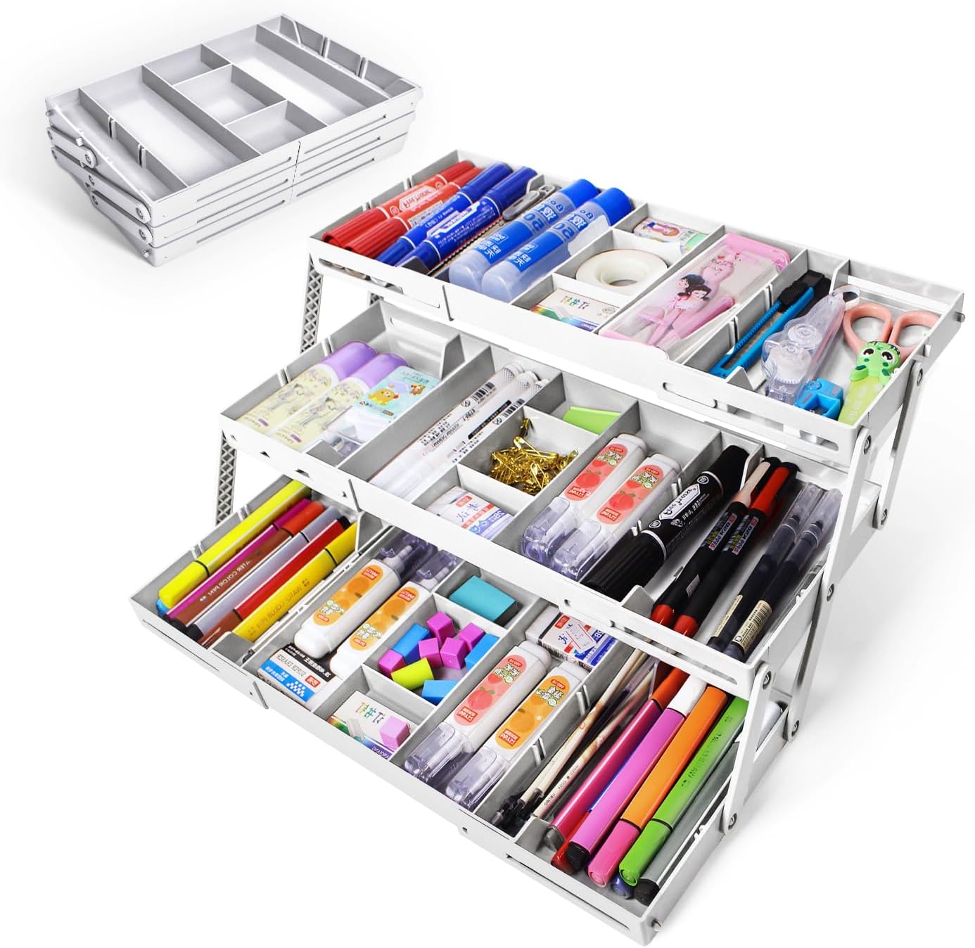 Amazon.com: Yeeyuue 3 Tier Expandable Drawer Organizer - Multi Level ...