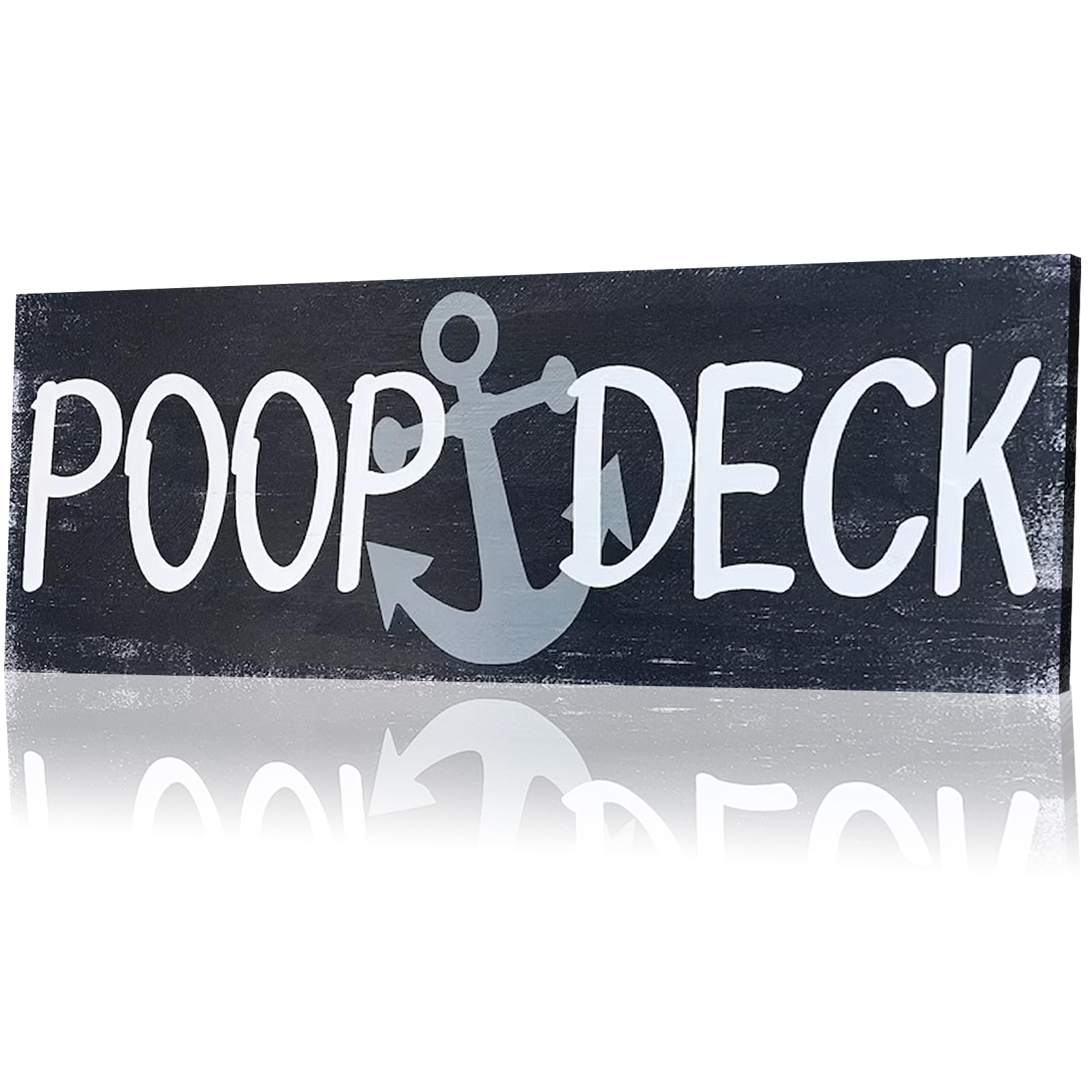 Amazon.com: POOP DECK Sign Nautical Nursery Wall Decor Rustic Beach ...