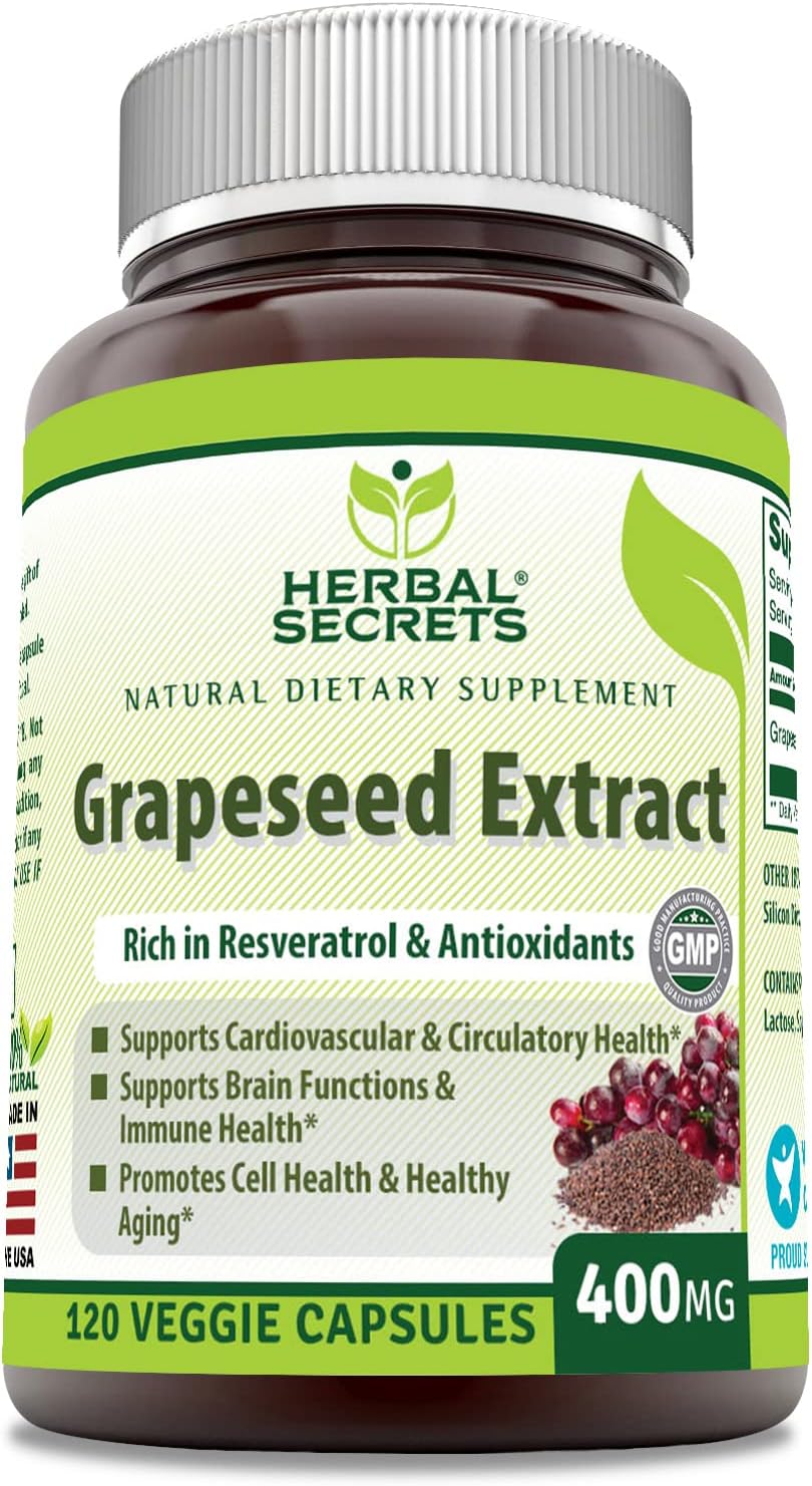 Amazon.com: Doctor's Best French Red Wine Grape Extract, Non-GMO, Vegan ...