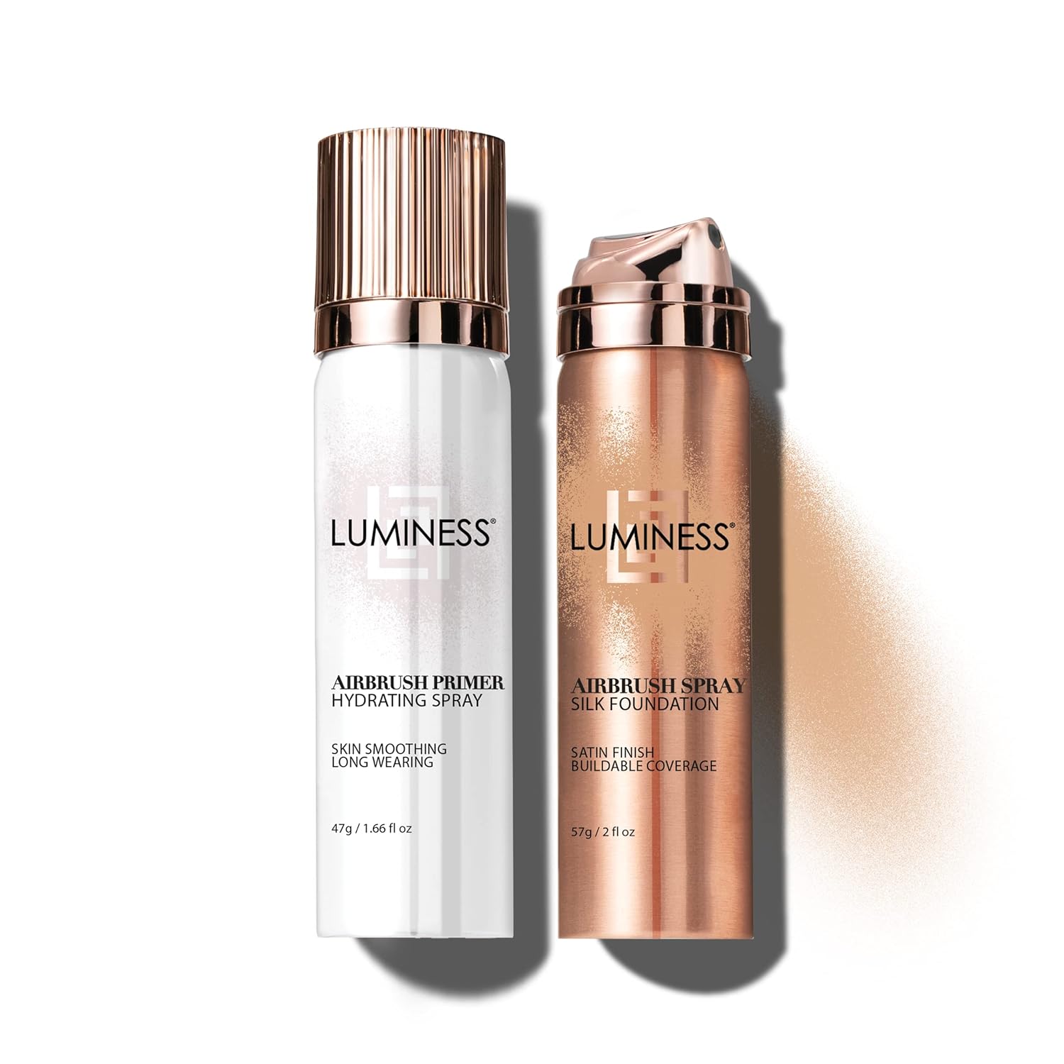Amazon.com : LUMINESS Silk Airbrush Spray Foundation & Primer Kit ...