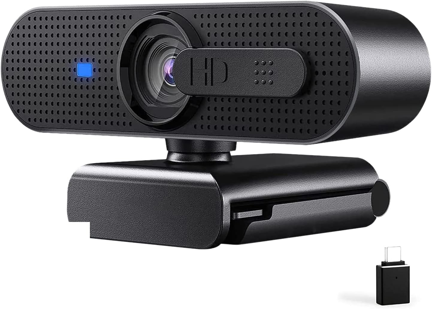 Webkamera für Mac, USB-Computer-Webcam mit Typ-C-Adapter, Autofokus ...