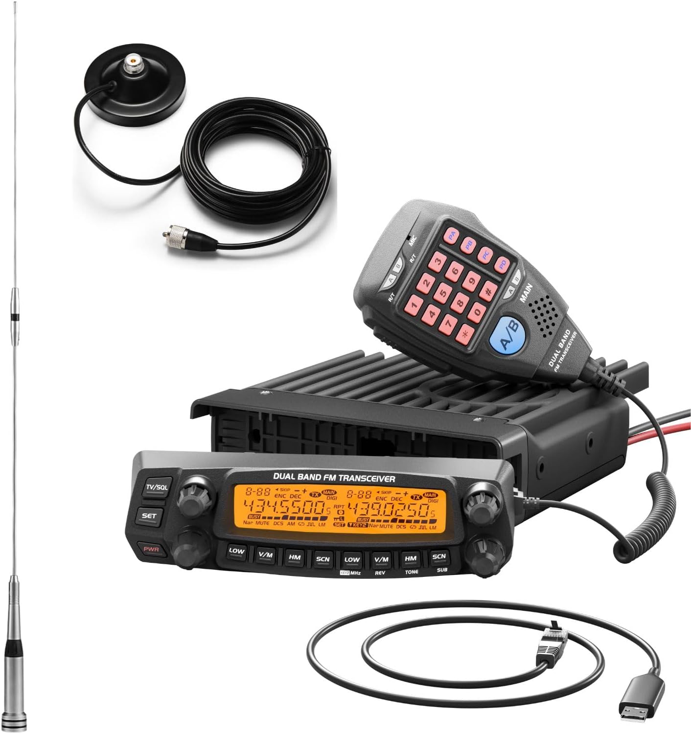 Amazon.com: [with Antenna and Magnet Mount] Radioddity DB50 Dual Band ...