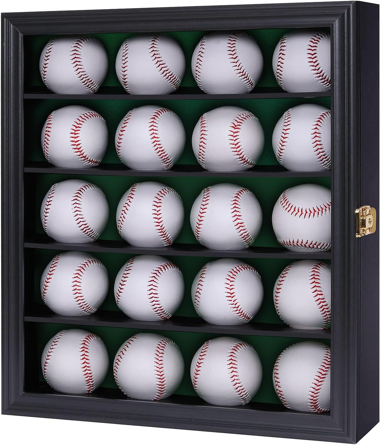 Amazon.com: 20 Baseball Acrylic Cubes Display Case Cabinet (Black ...