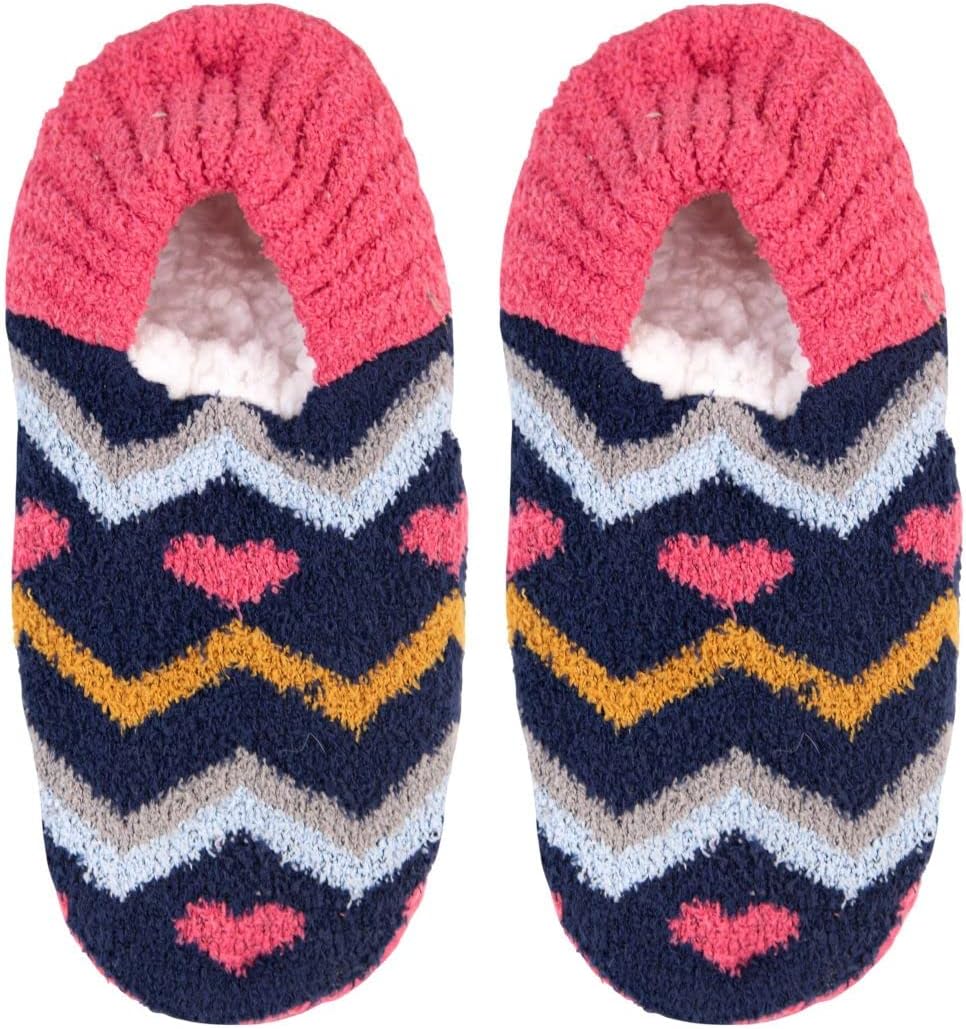 Amazon.com: Simply Southern Navy & Pink With Chevron Pattern Slipper ...
