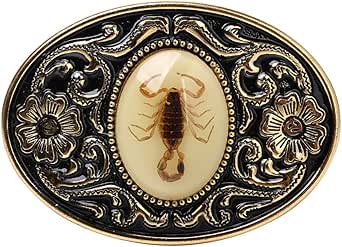 Amazon.com: HUABOLA CALYN Belt Buckle for Men- Unique Luminous Stone ...