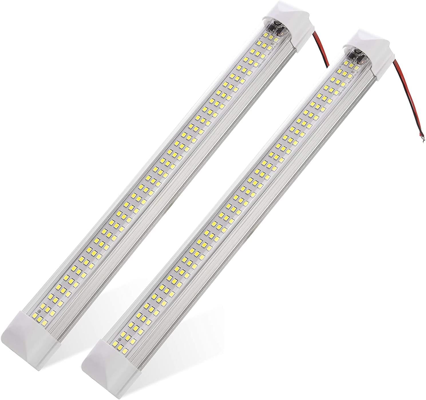 Amazon.com: 12 Volt LED Lights Bar - Daylight 6000K 13.4 Inch 108 LED ...