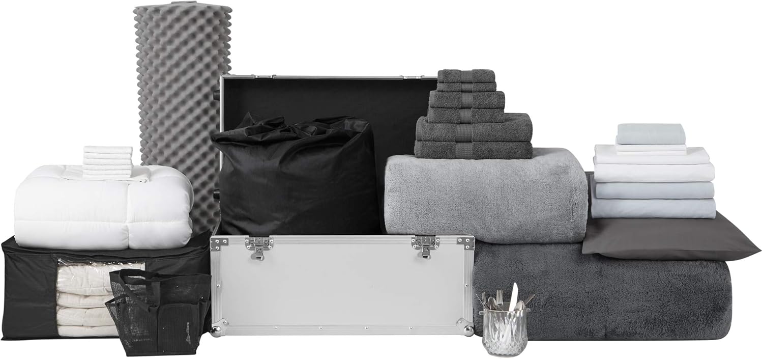 Amazon.com: Ultimate College Dorm Supplies Luxury Pack - Twin XL - Coma ...
