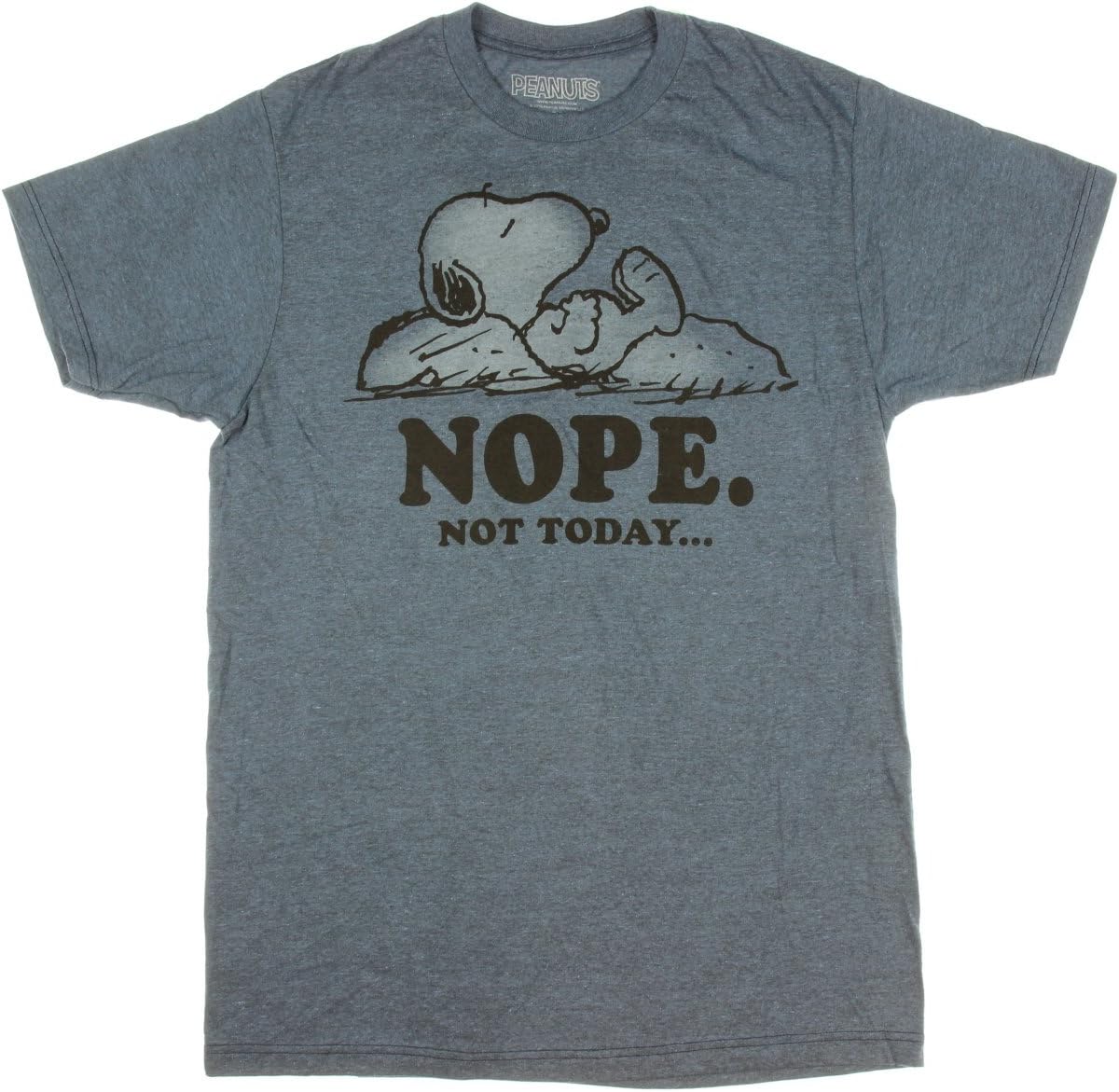 Peanuts Snoopy Nope Not Today Graphic T-Shirt, X-Large, X-Large, X ...