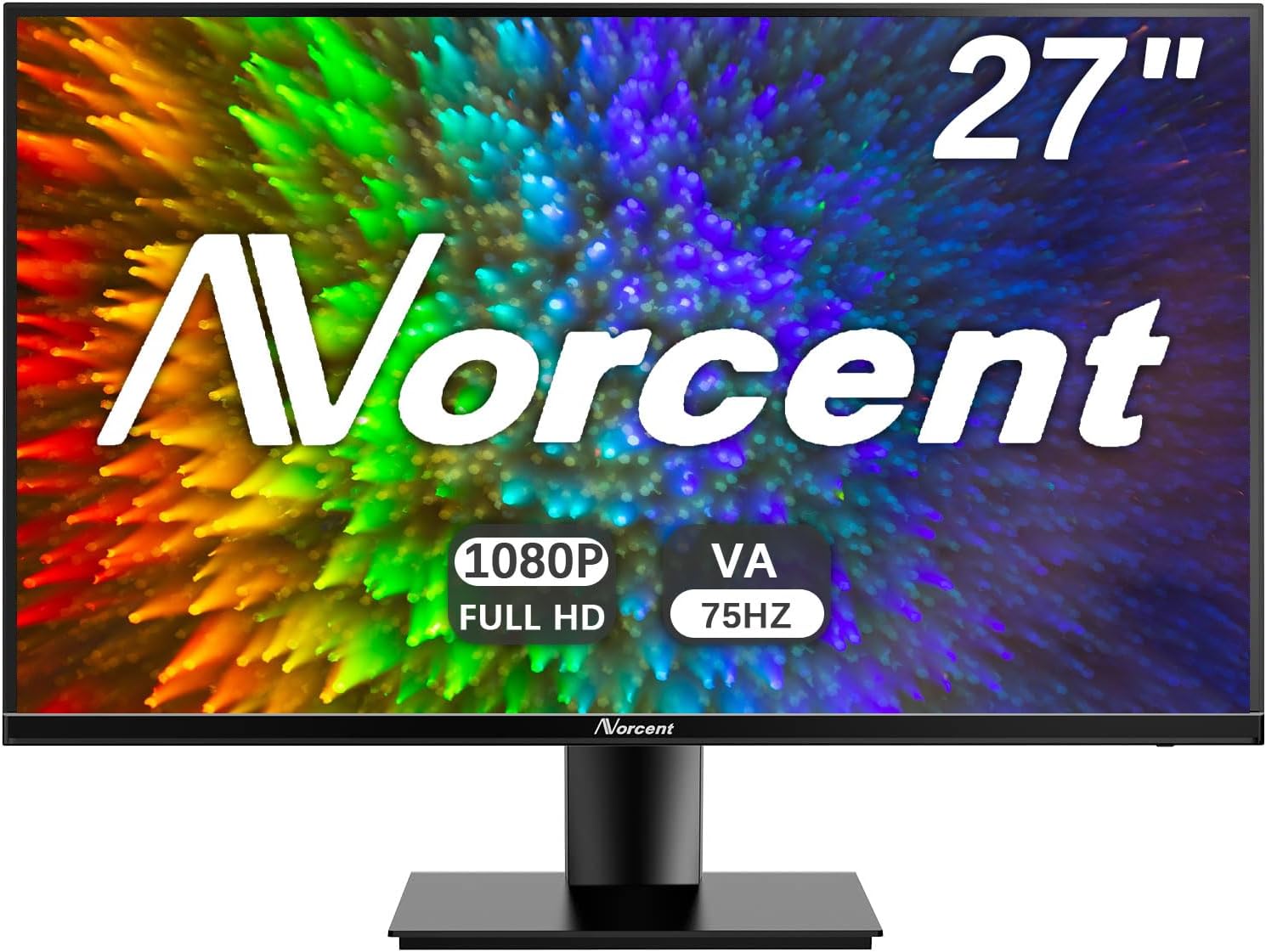 Amazon.com: Norcent 27 Inch Desktop Frameless Monitor, 75hz Full HD ...