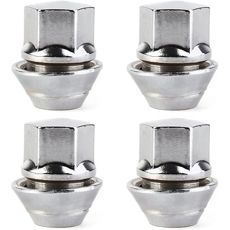 AKORD Alloy Wheel Nuts with Floating Captive Washers, M12 x 1.5 mm Lugs ...