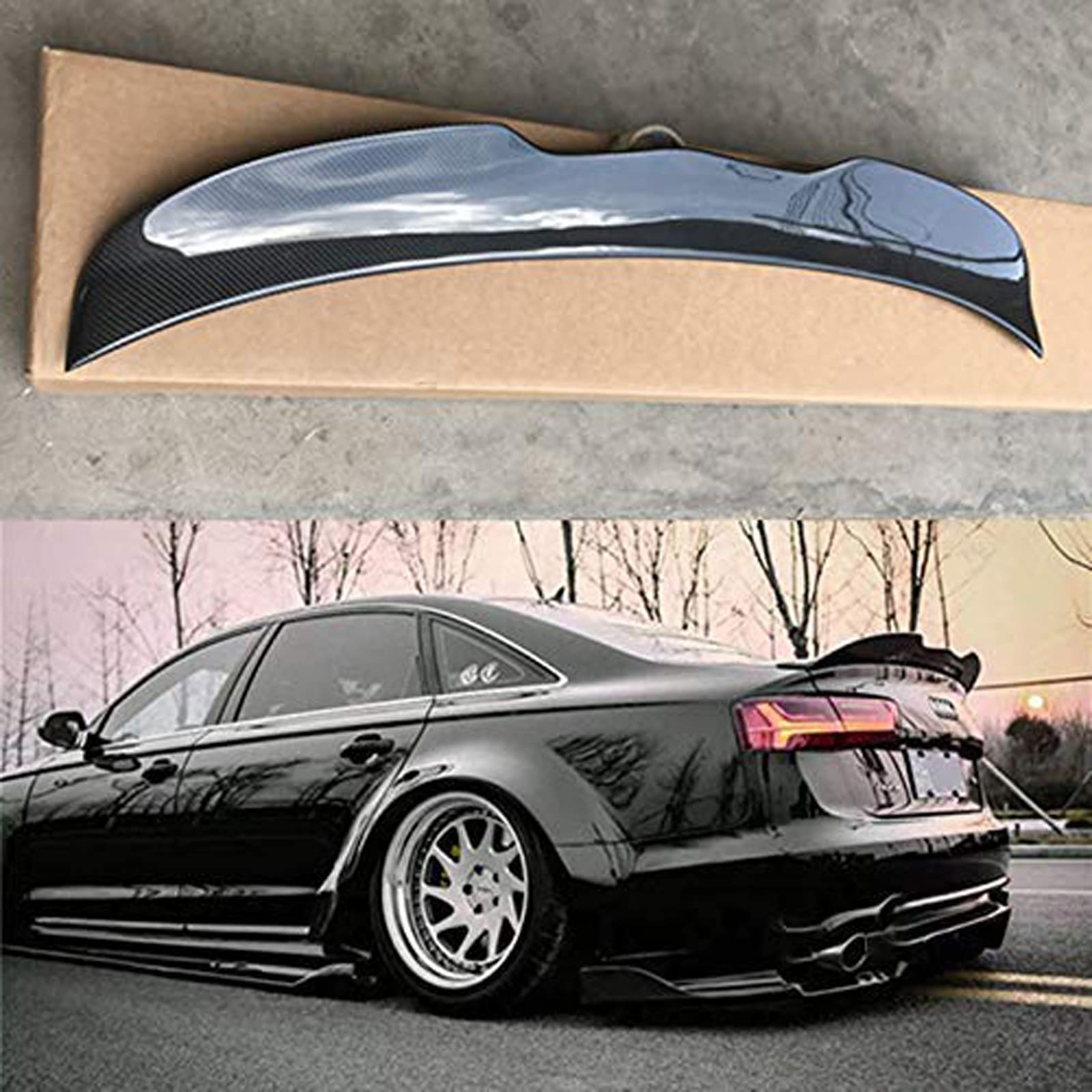 Buy Car Rear Spoiler for Au-Di A6 C7 / 4G 2012 – Up 4-door-Sedan ...