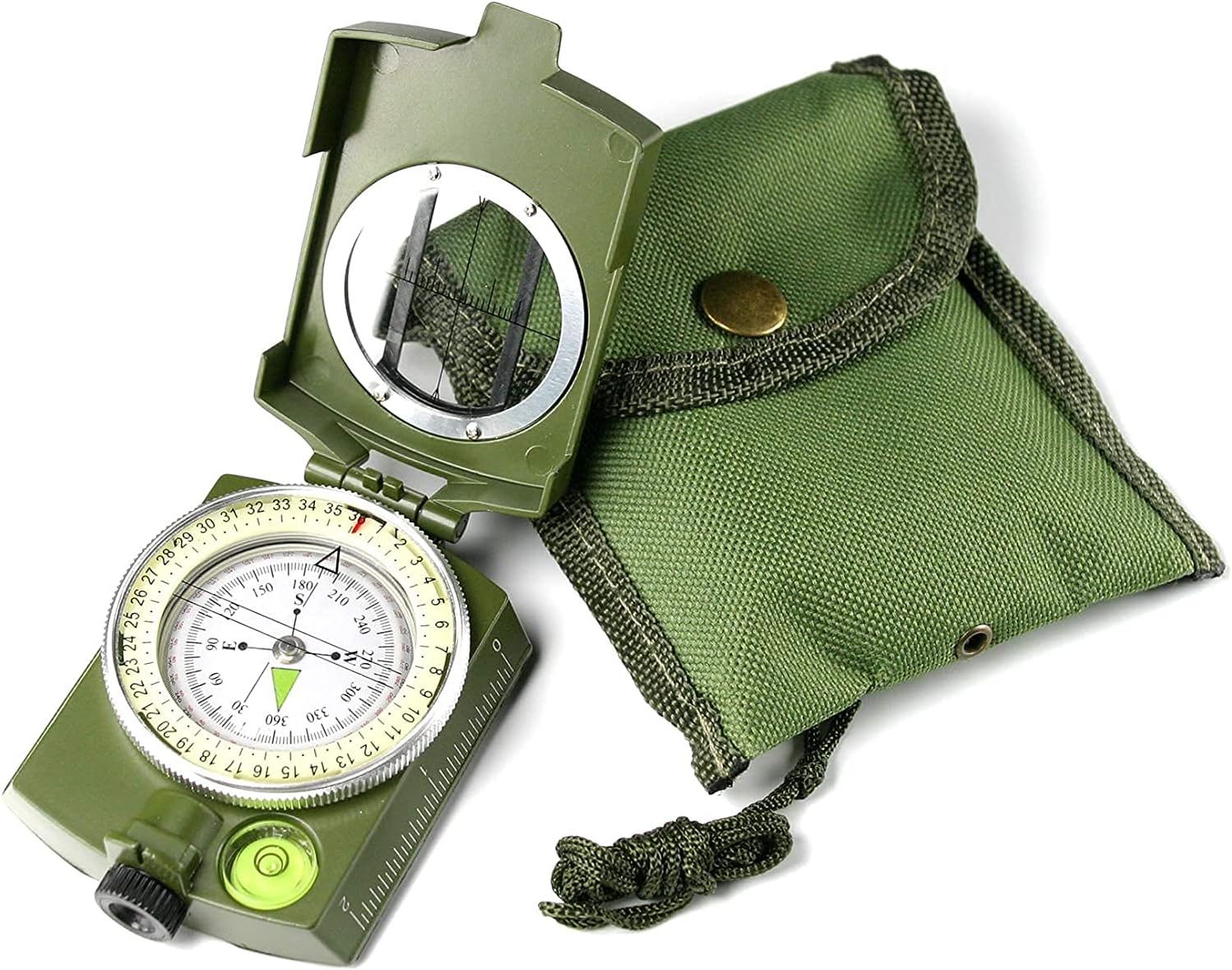 AOFAR Military Compass,AF-4580 Lensatic Sighting, Waterproof and ...