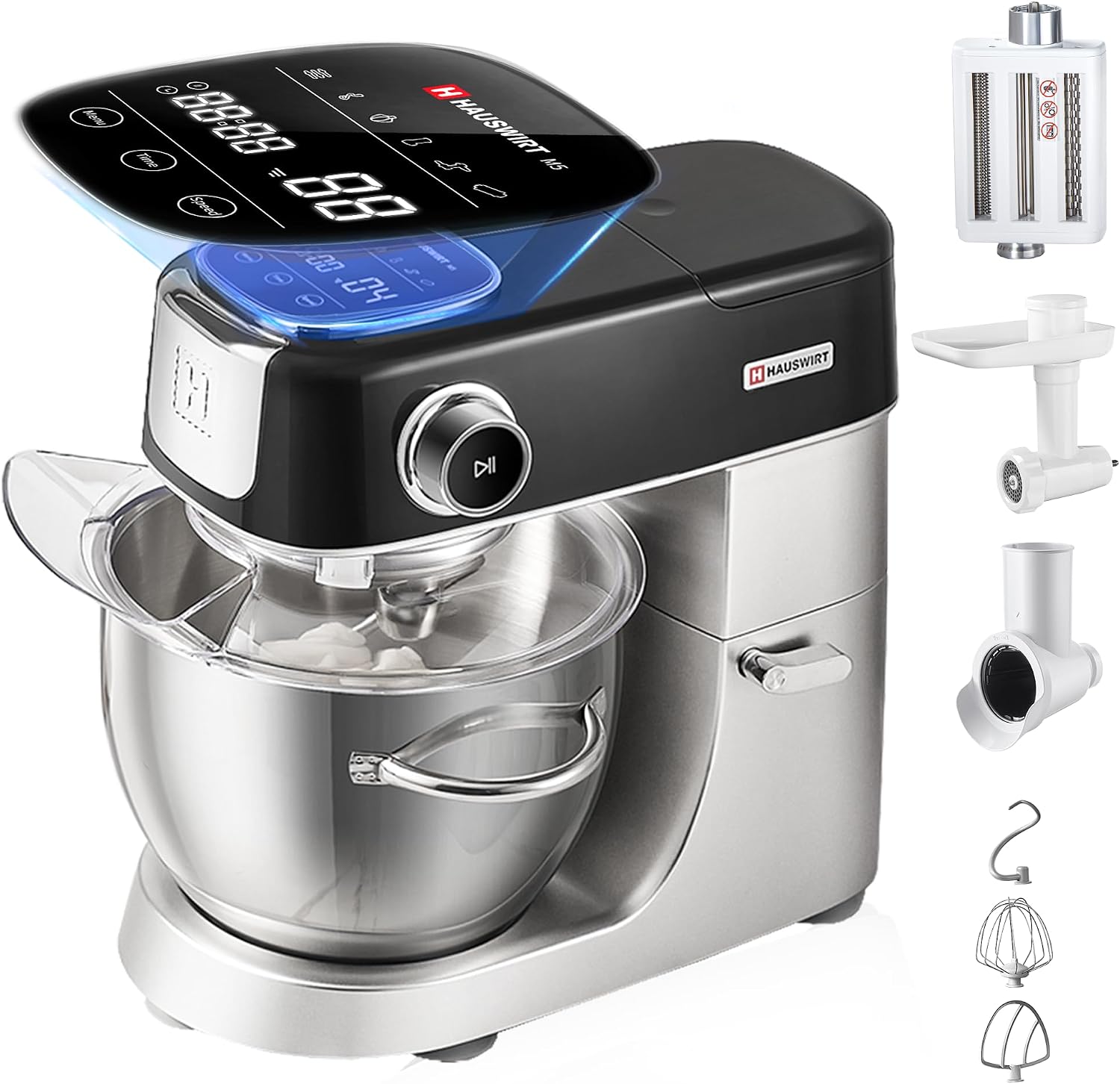 Amazon.com: Combination Meat Grinder Pasta and Slicer for HAUSWIRT High ...