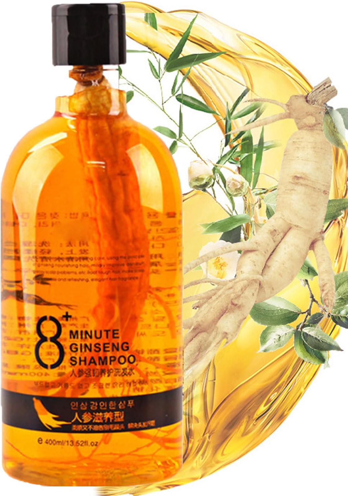 Amazon.com : OCQOPM Ginseng Shampoo, 400ML, with Ginseng Extract Root ...