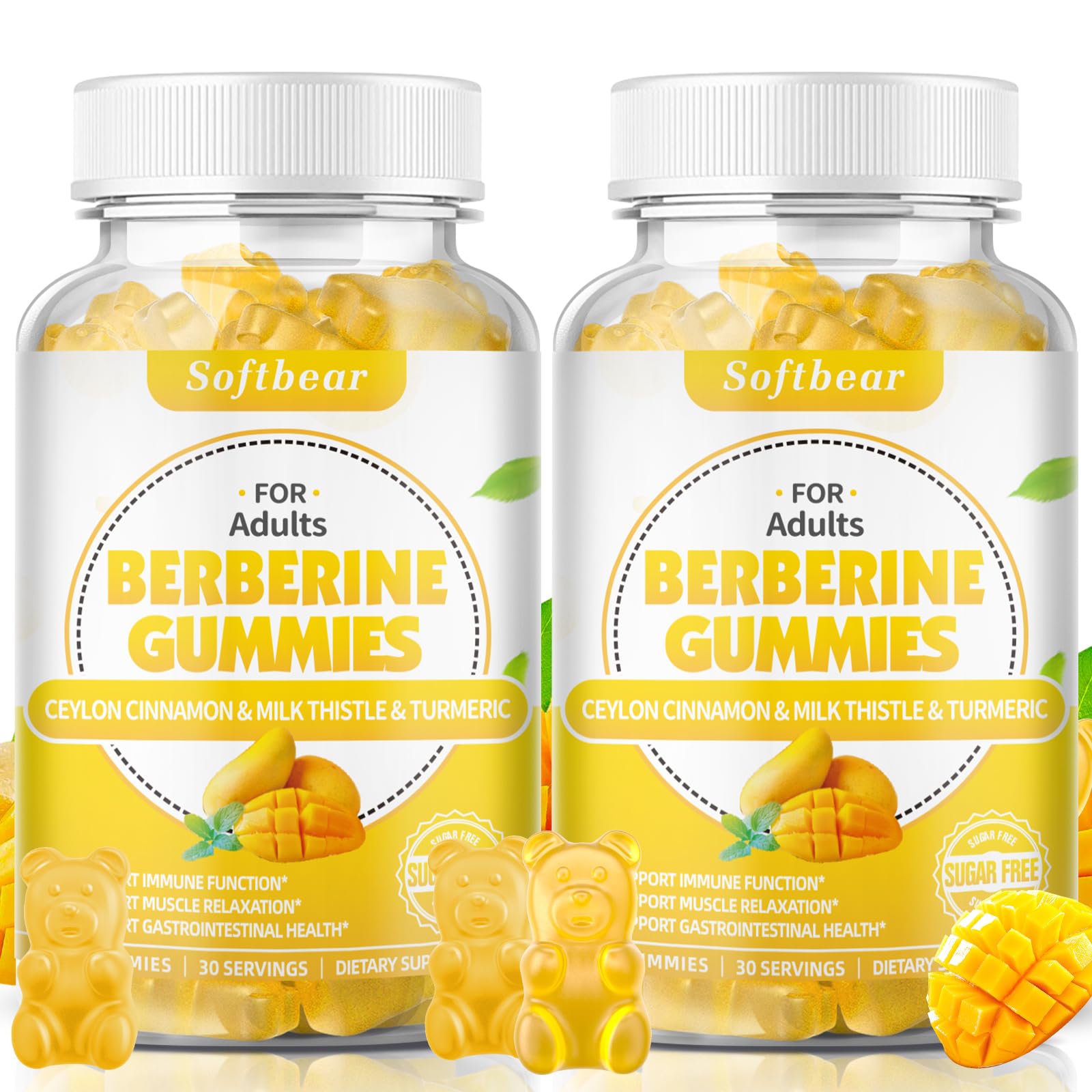 Amazon.com: softbear Berberine Gummies Super Berberine with Ceylon ...