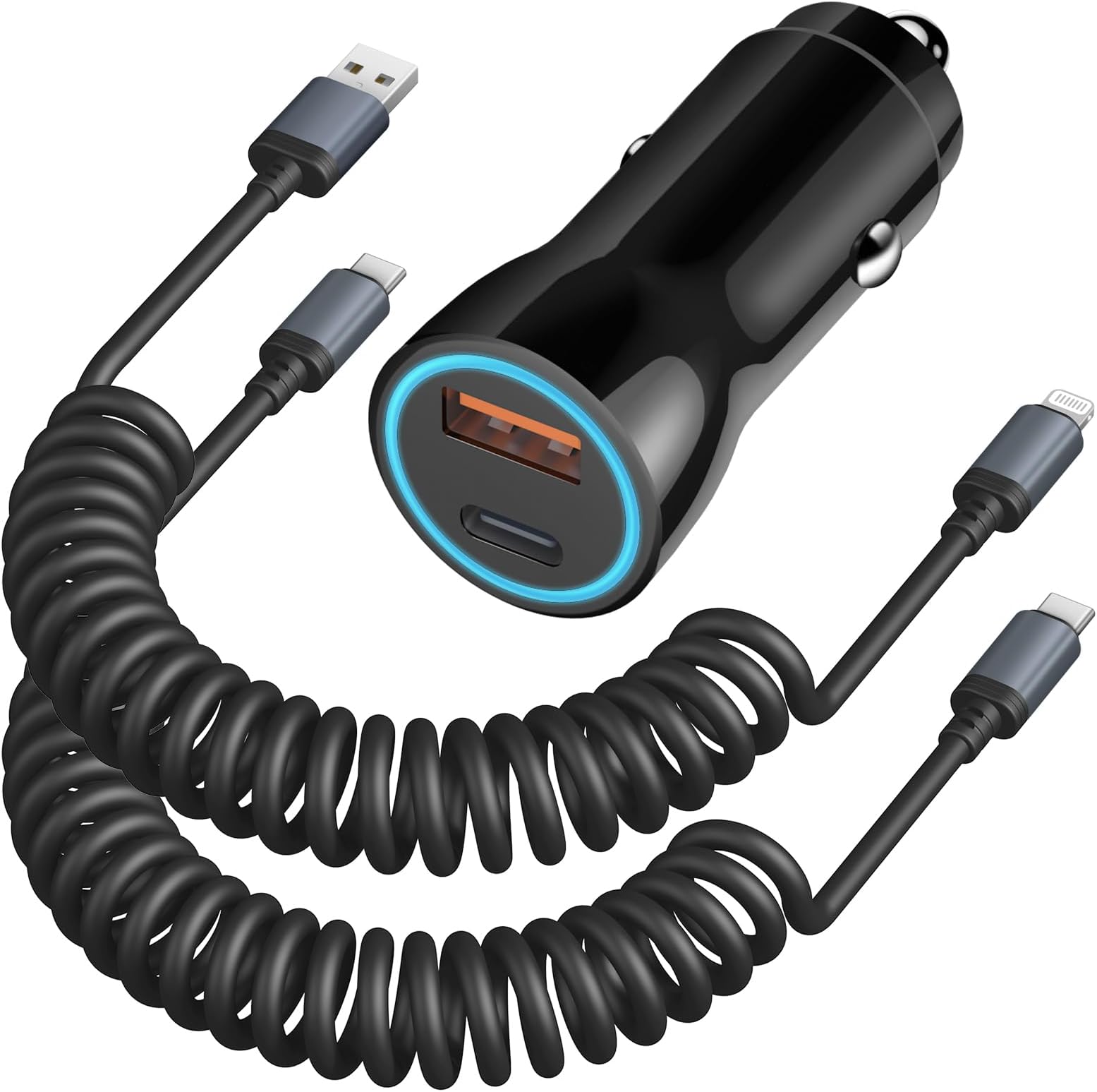 Amazon.com: iPhone 15 Car Charger Fast Charging [Apple MFi Certified ...