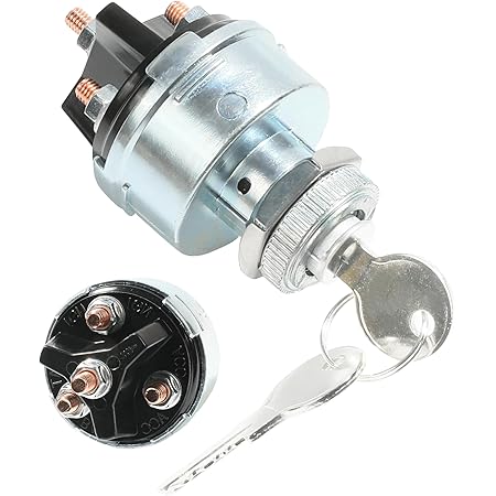 Amazon.com: Ignition Switch with Key,Standard 4 Wire Ignition Lock ...