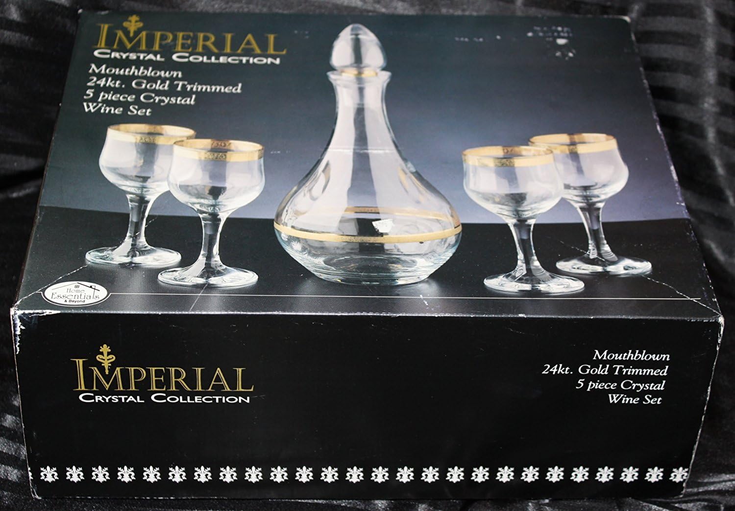 Amazon.com | Imperial Crystal Collection Wine 5pcs Set: Wine Glasses ...