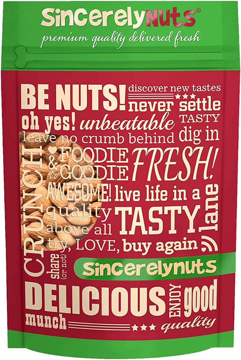 Amazon.com : Sincerely Nuts Roasted Whole Unsalted Almonds No Shell - 1 ...