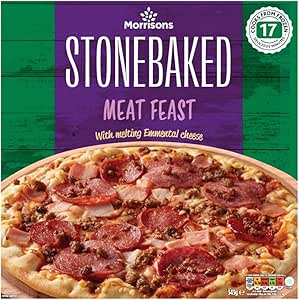 Morrisons Stonebaked Meat Feast 343g : Amazon.co.uk: Grocery