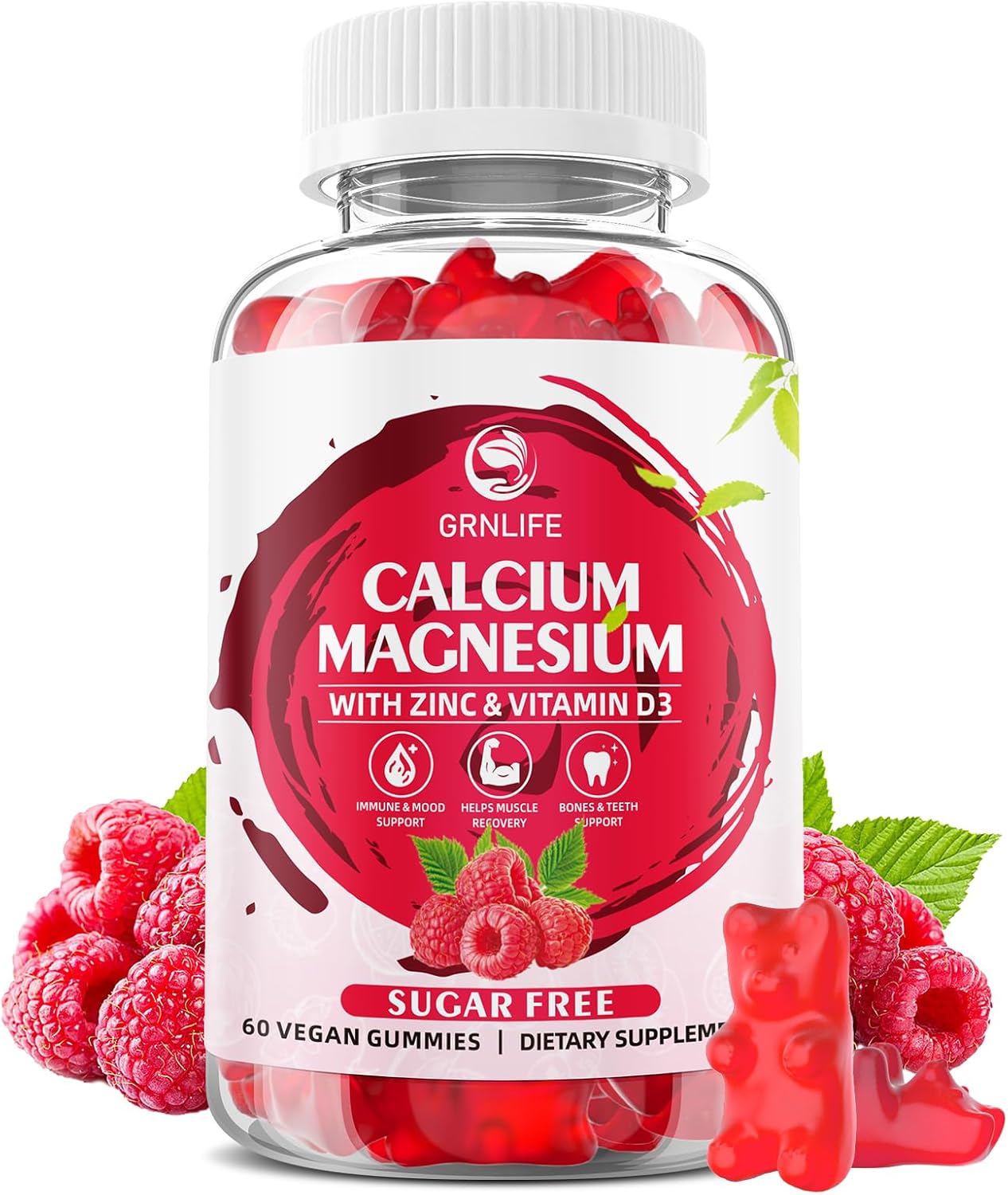 Amazon.com: Calcium Magnesium Zinc Gummies with Vitamin D3, Sugar Free ...