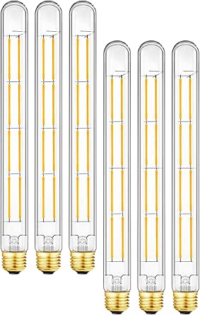LVYE T10 Tubular Bulbs, Dimmable Led Light Bulb,E26 Medium Base,10W ...
