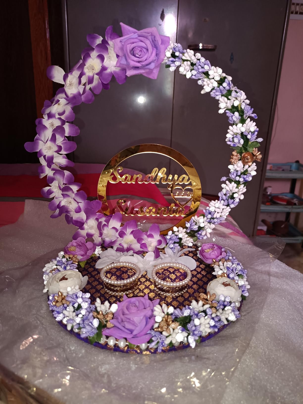 Buy Personalized Decoration Engagement Ring Platter,Ring Plate,Ring ...
