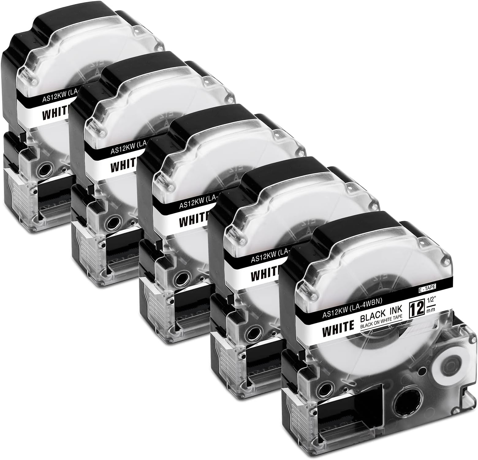 Unistar Cinta de etiquetas compatible de repuesto para Epson LC-4WBN LK ...