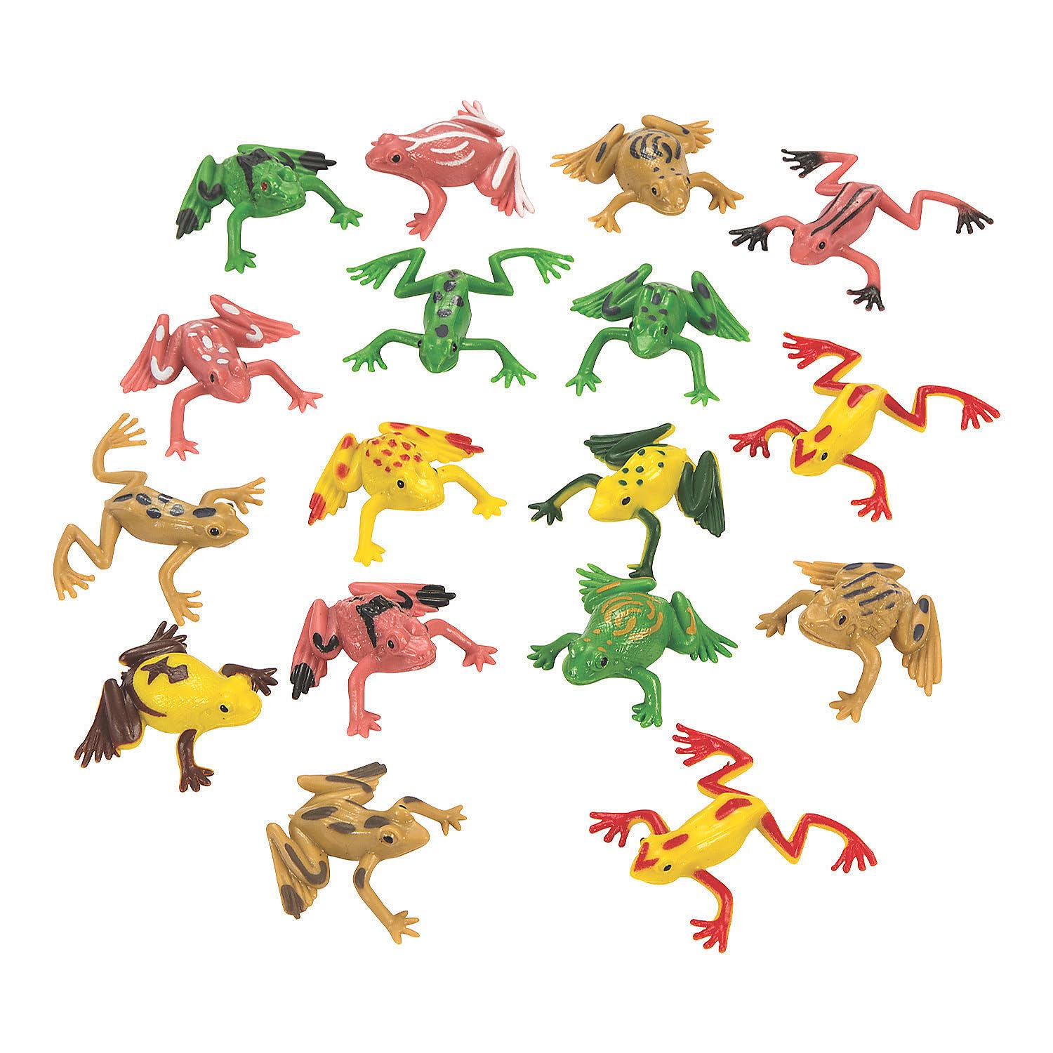 Amazon.com: Fun Express - Mini Vinyl Frogs (6dz) - Toys - Character ...